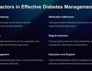 Simple Steps to Manage Diabetes for a Healthier Life | PPT