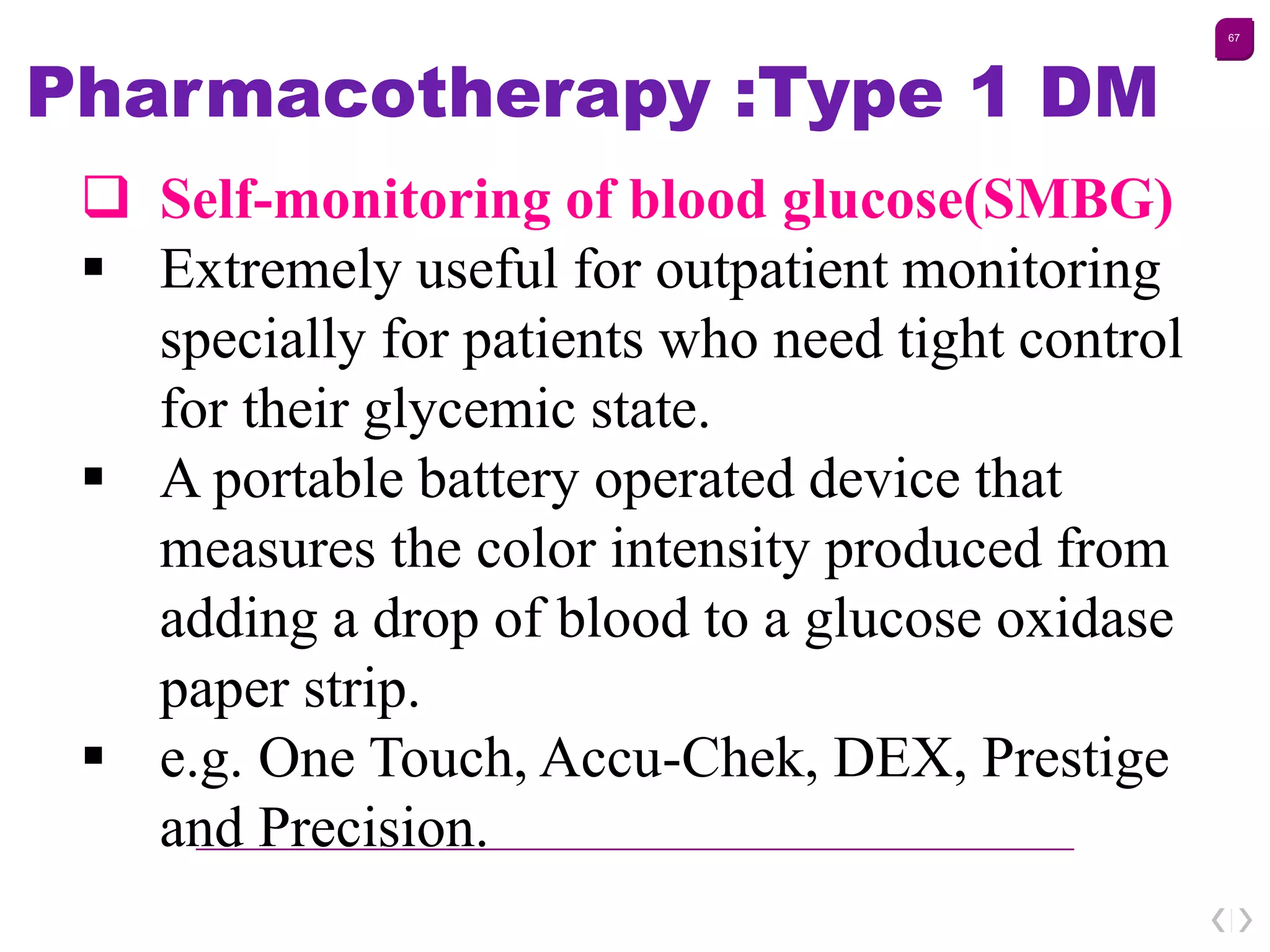 Diabetes mellitus management | PPTX