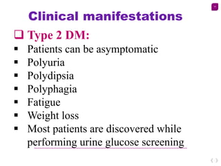Diabetes mellitus management | PPTX