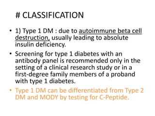 Diabetes mellitus part 2 | PPTX | Endocrine and Metabolic Diseases ...