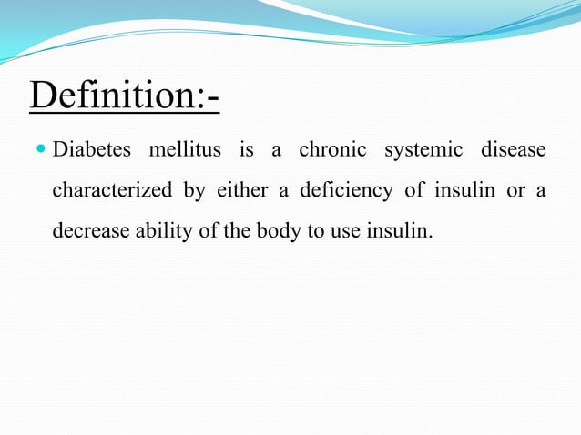 Diabetes mellitus | PPT