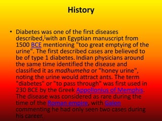 Diabetes mellitus | PPTX