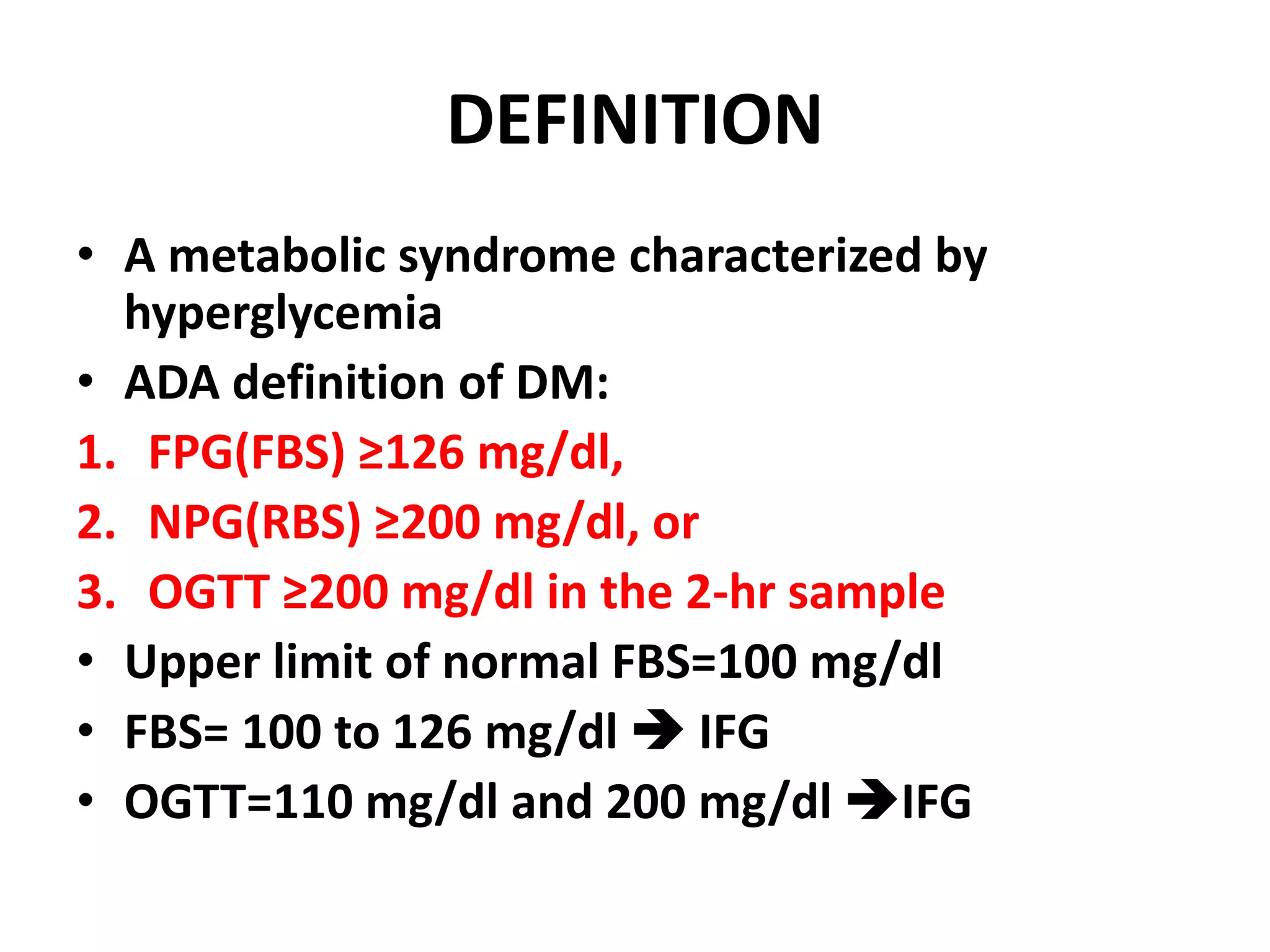 Diabetes mellitus | PPTX