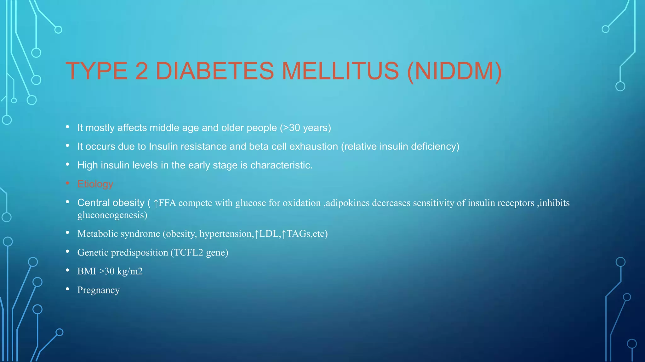 Diabetes mellitus definition,classification,clinical features ...