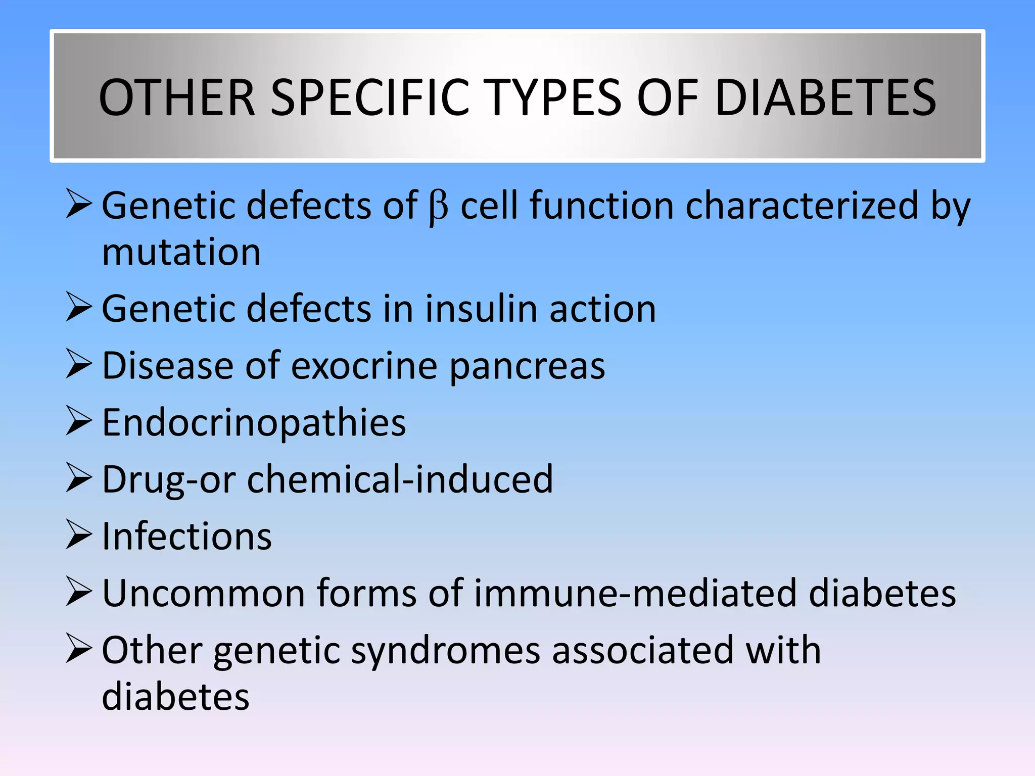Diabetes mellitus (Definition, Classification, Clinical features) | PPTX