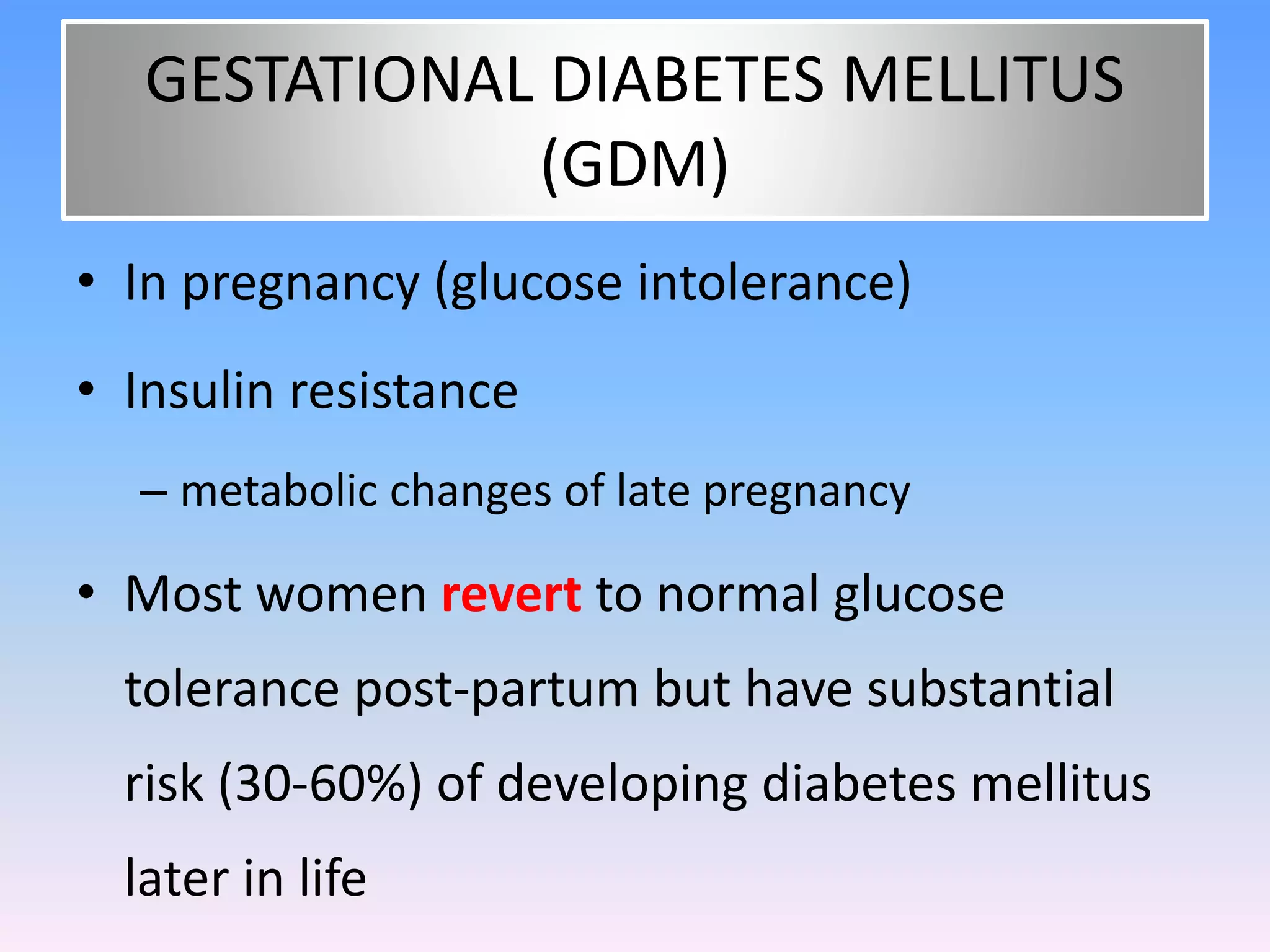 Diabetes mellitus (Definition, Classification, Clinical features) | PPTX