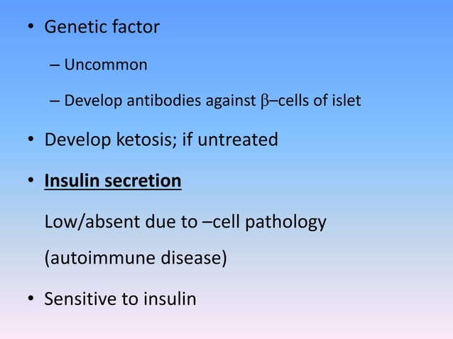 Diabetes mellitus (Definition, Classification, Clinical features ...