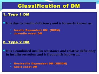 Diabetes mellitus | PPT | Diabetes | Diseases and Conditions