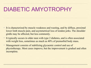 Diabetes mellitus, musculoskeletal manifestations | PPTX