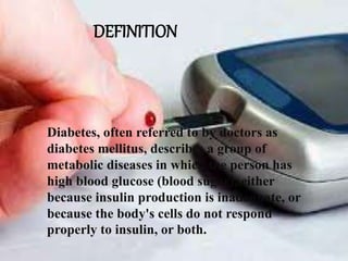 Diabetes mellitus | PPTX