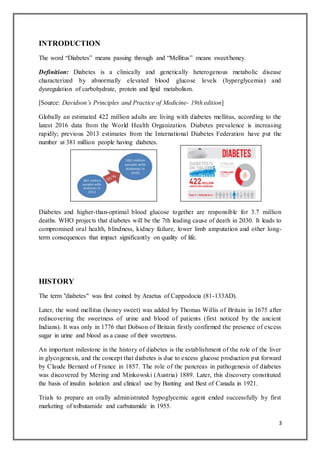 Diabetes mellitus | DOCX