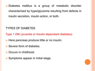 Diabetes mellitus | PPT