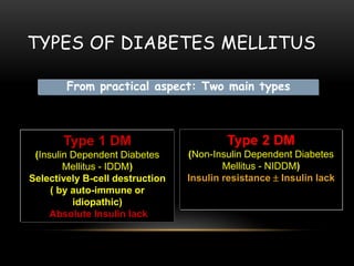Diabetes mellitus | PPT | Endocrine and Metabolic Diseases | Diseases ...