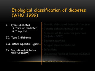 Diabetes mellitus | PPT | Endocrine and Metabolic Diseases | Diseases ...