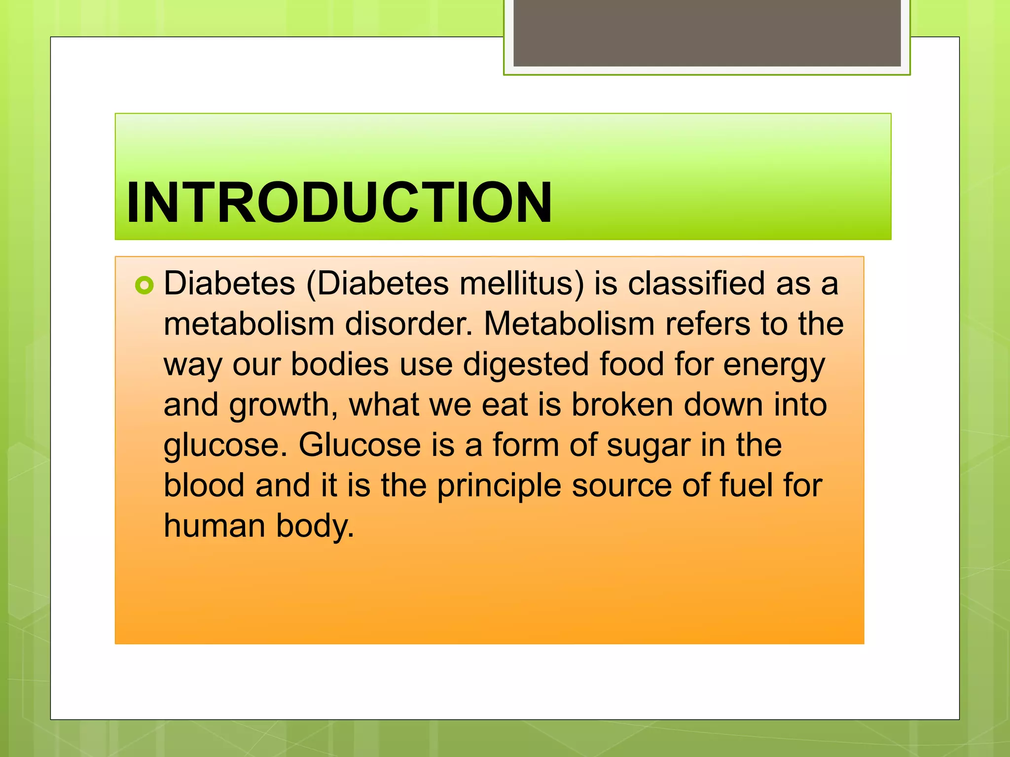 Diabetes mellitus | PPTX