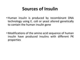 Diabetes mellitus - Pharmacology | PDF