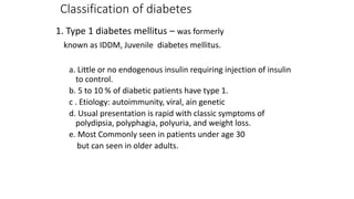 Diabetes mellitus | PDF