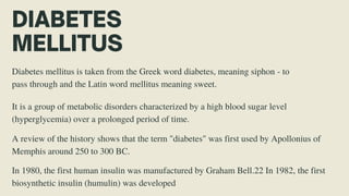 Novel Therapies In Type 2 Diabetes Mellitus | PPTX