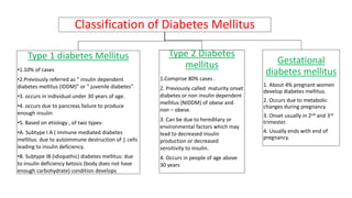 diabetes mellitus. For bsc nursing, gnm nursing, medical students | PPTX