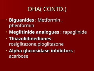 Diabetes Mellitus Medicines for Treatment | PPT