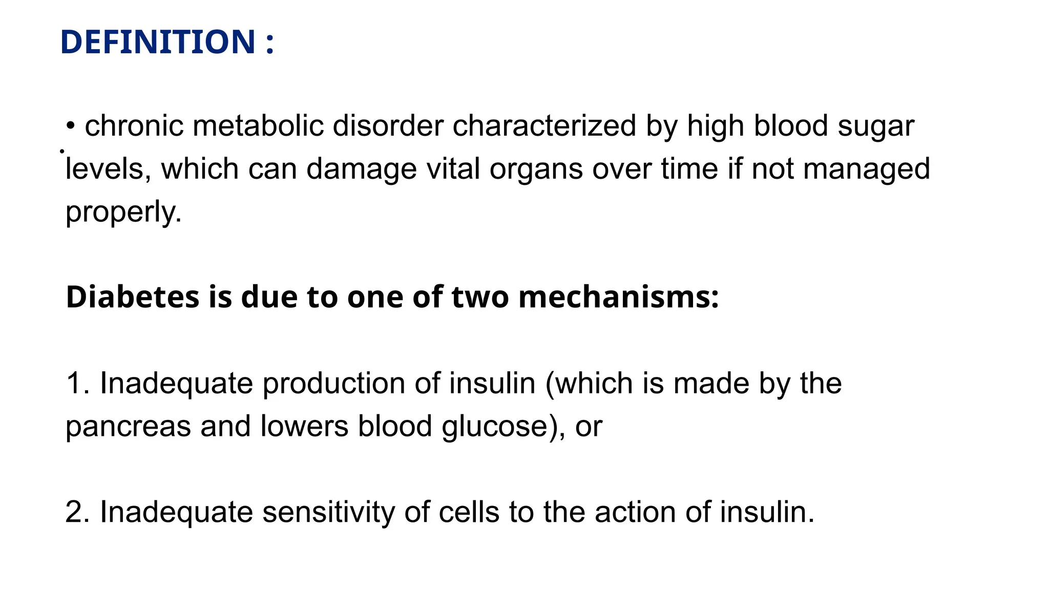 Diabetes mellitus: definition ,types (DM). | PPTX