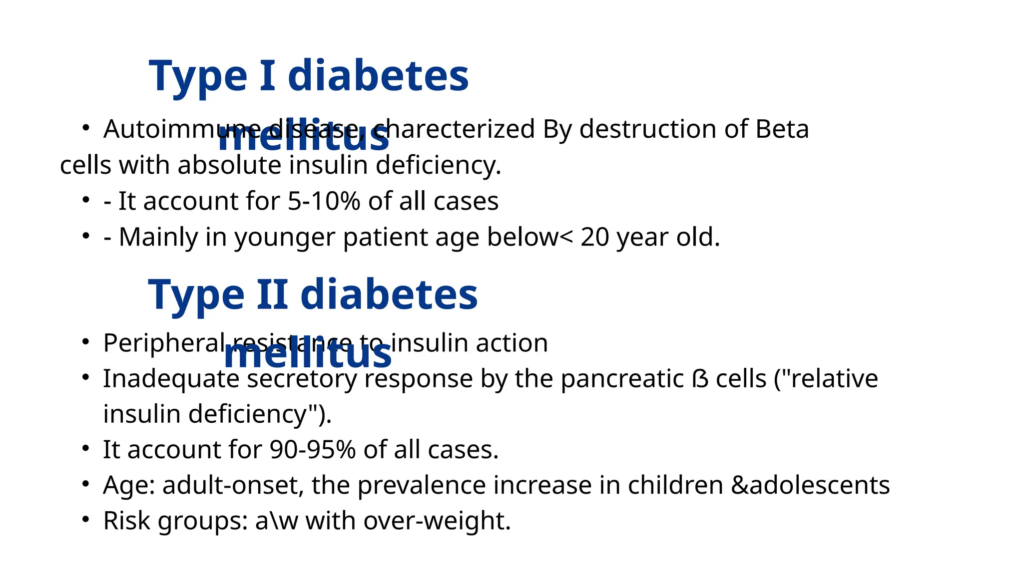 Diabetes mellitus: definition ,types (DM). | PPTX