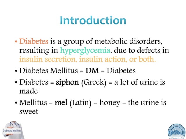 Diabetes Mellitus at a Molecular Level | PPT