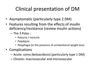 Diabetes mellitus pathophysiol-vnw | PPTX