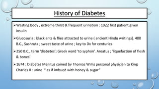 Diabetes mellitus 1 | PPTX