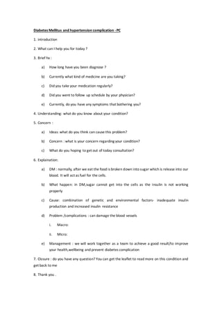 Diabetes mellitus and hypertension complication | DOCX | Diabetes ...