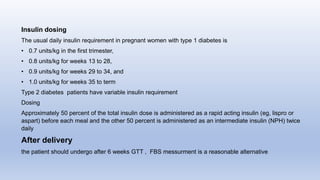 Diabetes mellitus and pregnancy | PPTX
