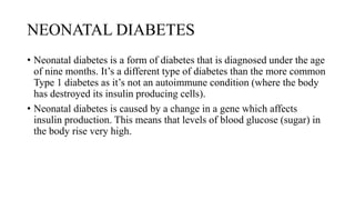 Diabetes mellitus and types | PPTX