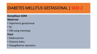 Diabetes mellitus gestasional | PPTX