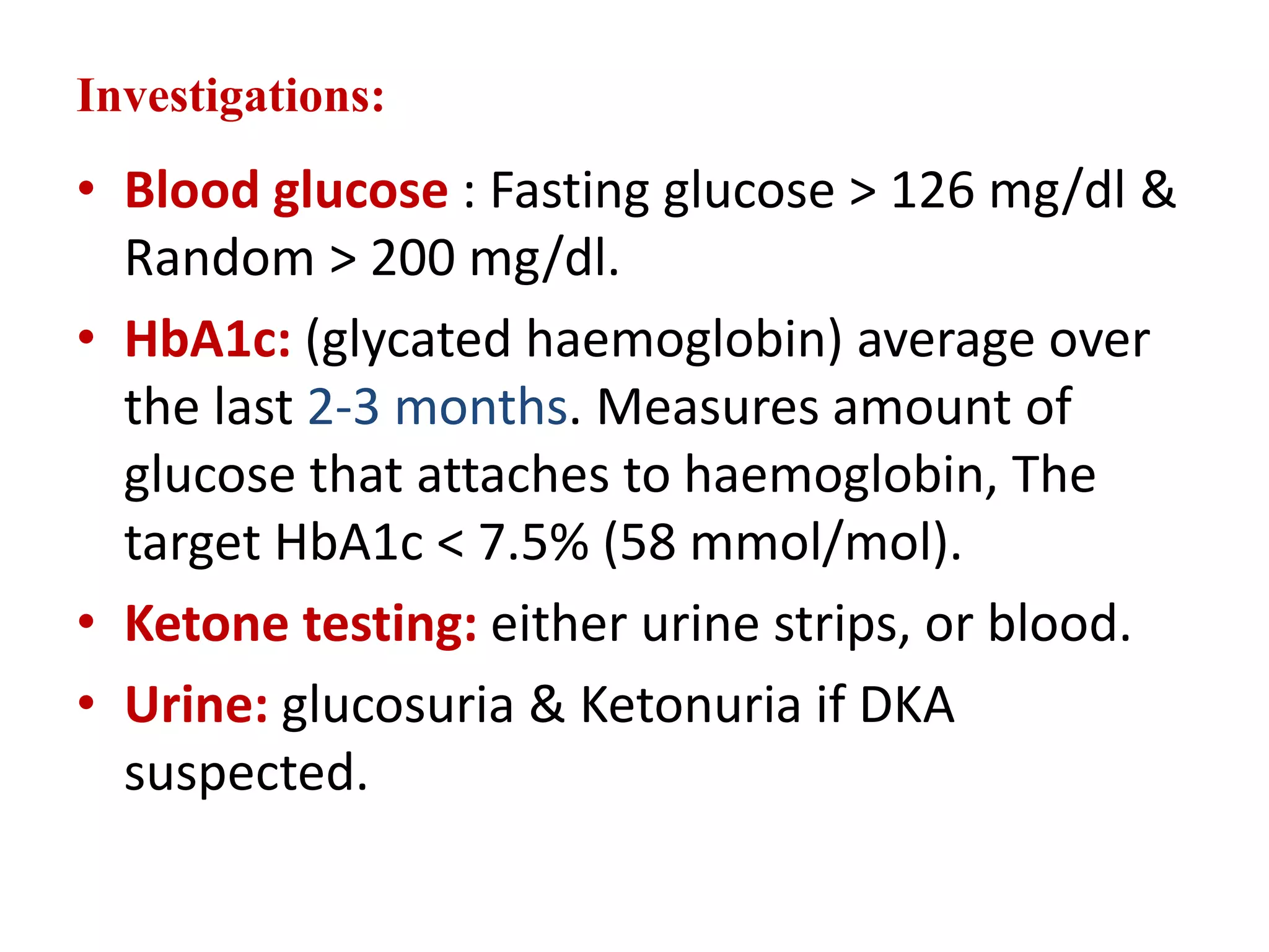 Diabetes Mellitus in children for medical students | PPTX