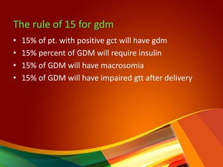 Diabetes mellitus in pregnancy | PPTX