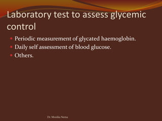 Laboratory diagnosis of Diabetes mellitus | PPTX