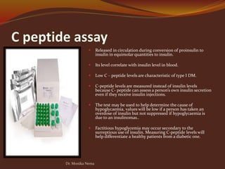 Laboratory diagnosis of Diabetes mellitus | PPTX