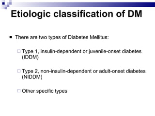 Diabetes Mellitus & Its Oral Manifestations | PPT
