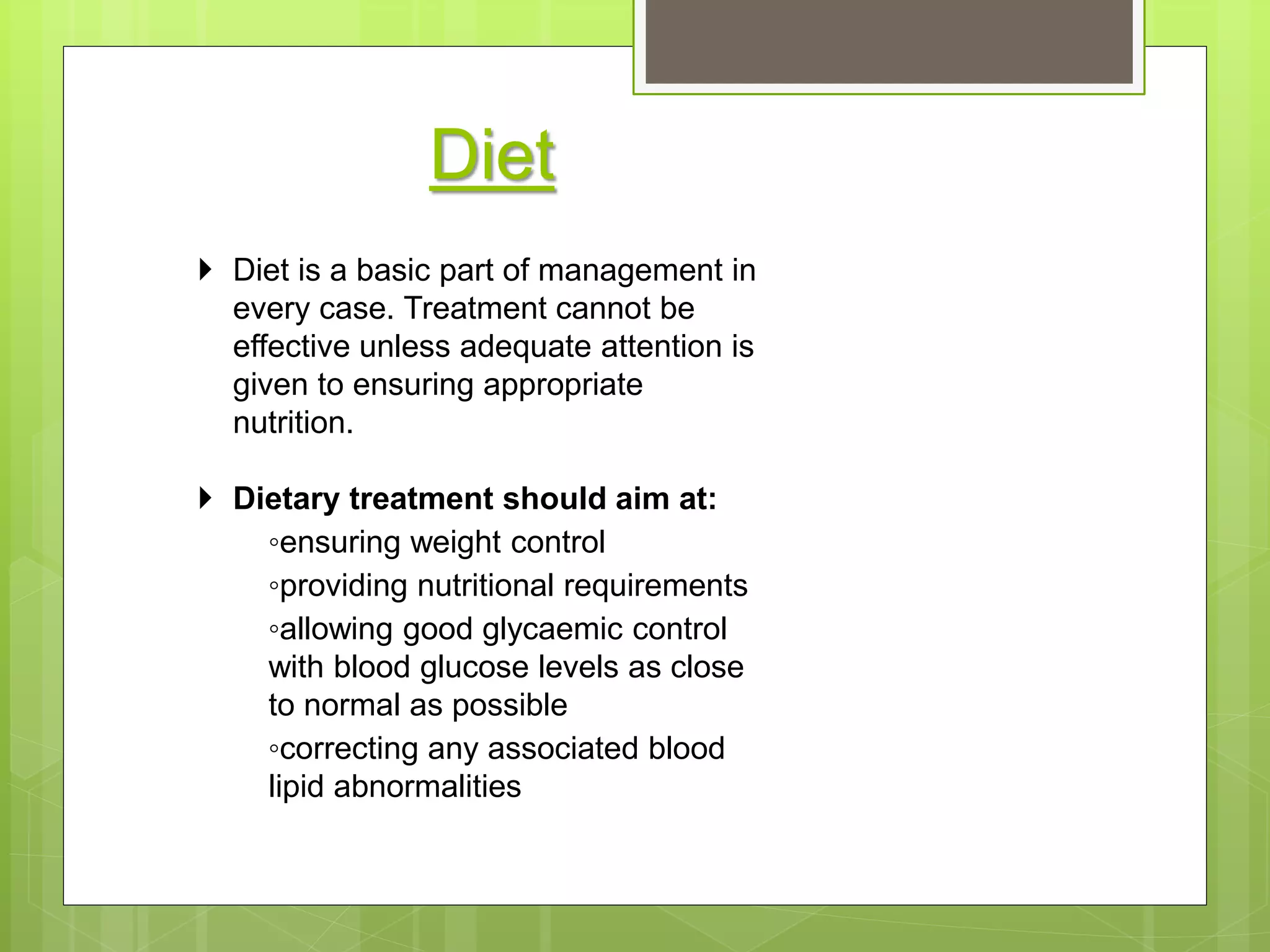Diabetes Mellitus Types Diet and Exercise | PPT