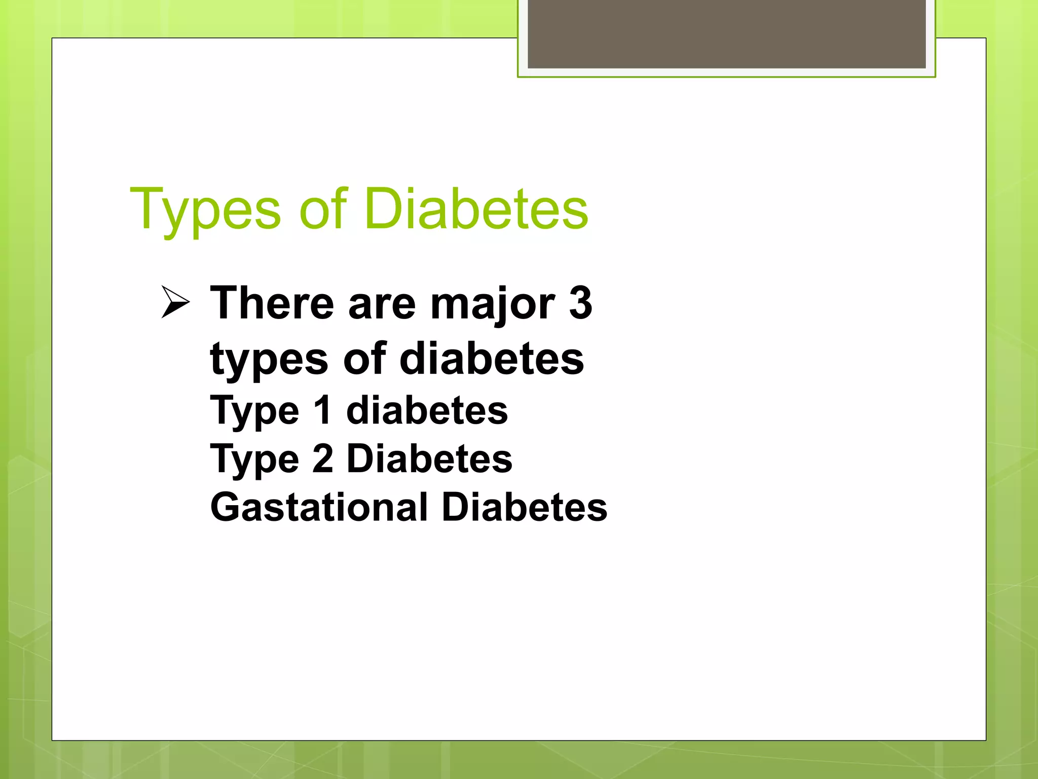 Diabetes Mellitus Types Diet and Exercise | PPT