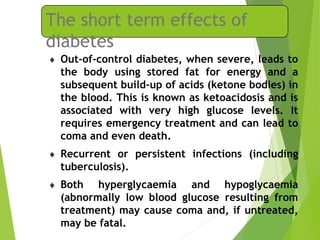Diabetes mellitus overview and treatments | PPTX