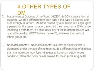 Diabetes mellitus ppt | PPTX