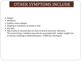 Diabetes mellitus ppt | PPTX