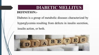Diabetes mellitus ppt | PPTX