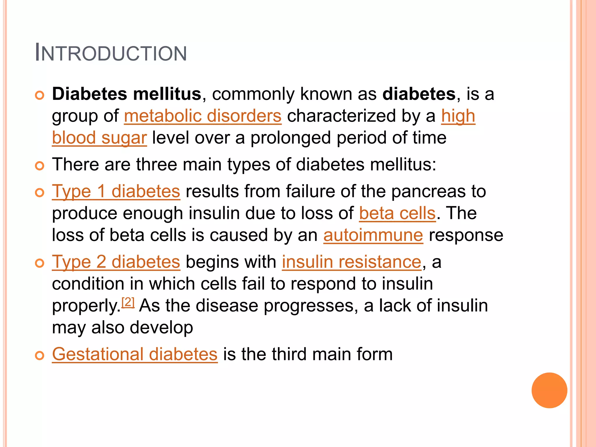 Diabetes Mellitus : History and Clinical Examination | PPTX