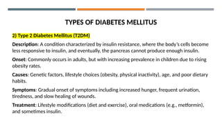 Diabetes Mellitus ppt Presentation. pptx | PPTX