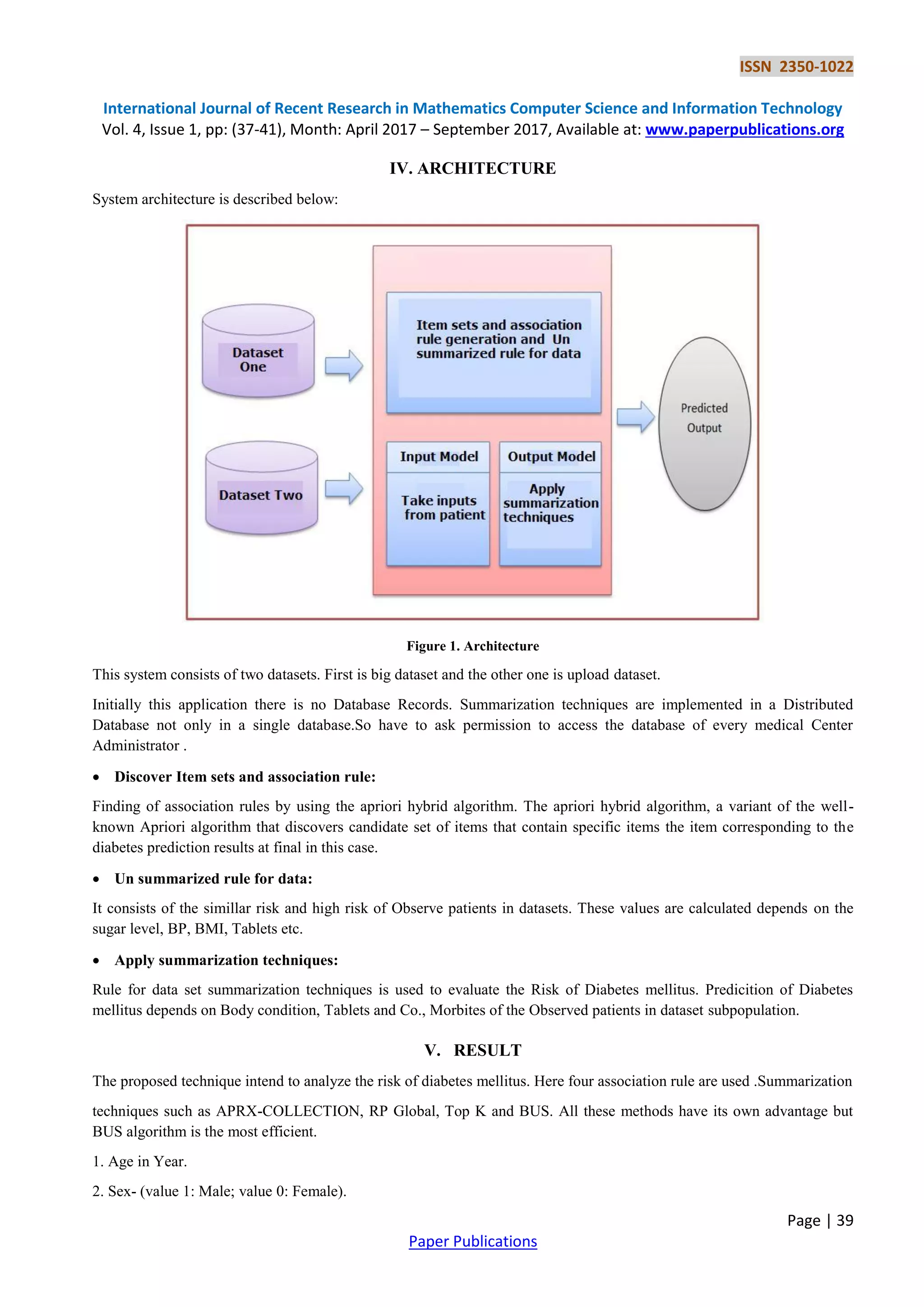 Diabetes Mellitus Prediction System Using Data Mining | PDF