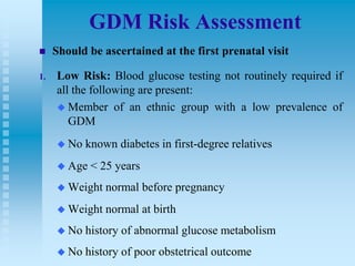 Diabetes mellitus in pregnancy | PPTX