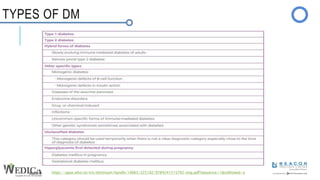 Diabetes Mellitus & Wedica | PPTX