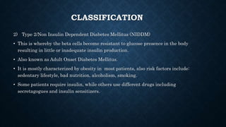 DIABETES MELLTUS POWERPOINT PRESENTATIONS | PPTX